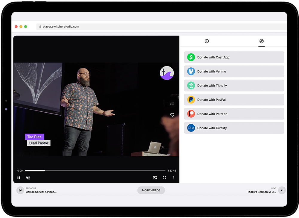 Livestreaming for Church Services | Switcher Studio