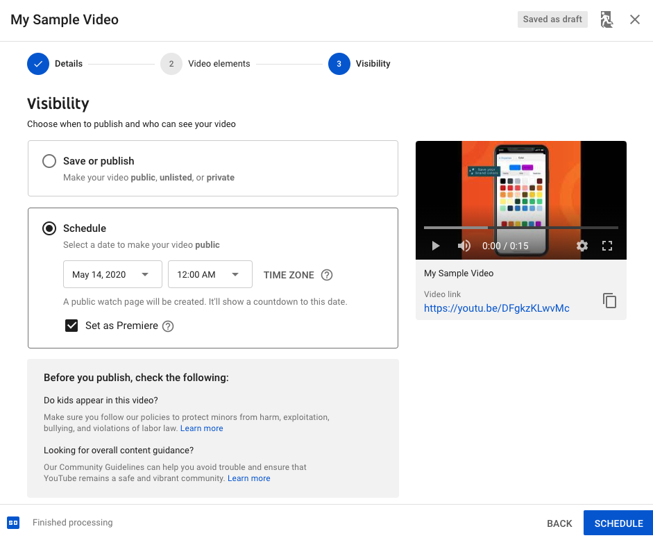 How to Use YouTube Premiere to Schedule a Video